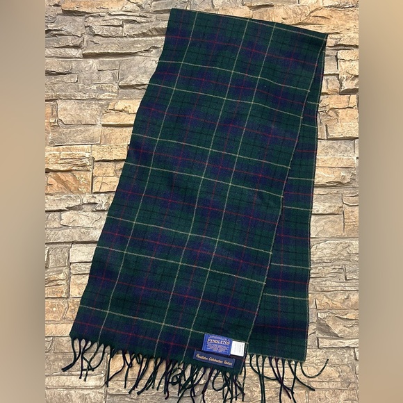 Pendleton | Accessories | Pendleton Celebration Tartan Vintage Plaid 0 Virgin Wool Fringe Scarf ...